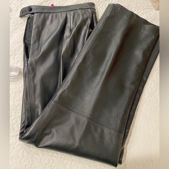 Etcetera | Pants & Jumpsuits | Etcetera Real Leather Pants | Poshmark